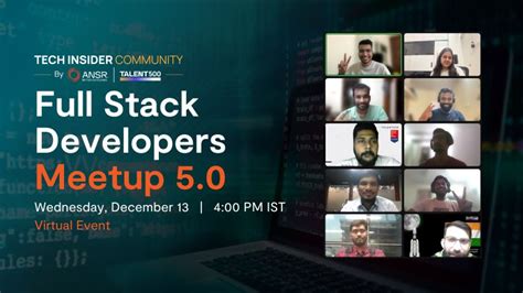 Ansr On Linkedin Techinsidercommunity Fullstackdevelopers Networkingevents…