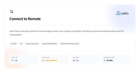 Ssh 마스터하기 Linux 에서 원격 연결 및 관리 Labex