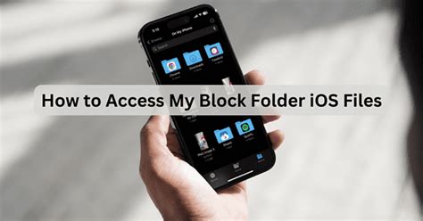 how to access my block folder in ios files the mac observer