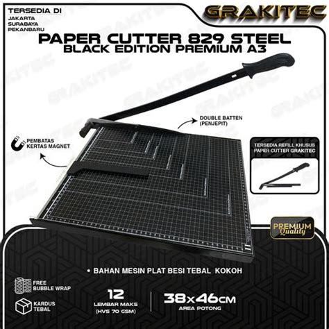 Jual Grakitec Paper Cutter A3 Alat Potong Kertas Pemotong Kertas Alat Potong Mesin Pemotong