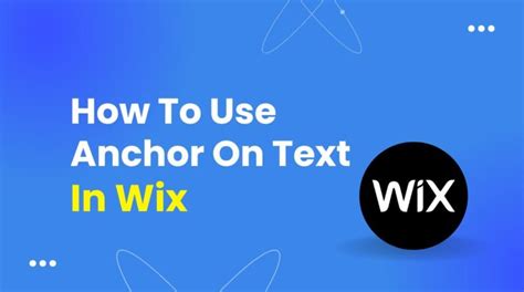 How To Use Anchor On Text In Wix Step By Step Tutorial
