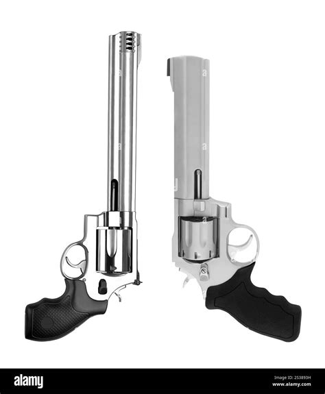 Six Revolvers De Tir Banque Dimages Noir Et Blanc Alamy