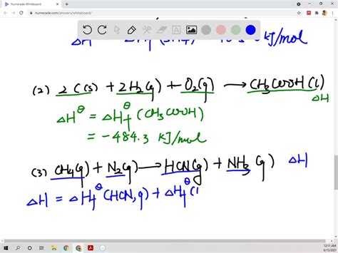 Solvedusing The Data In Appendix G Calculate The Standard Enthalpy