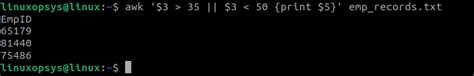 Linux Awk Command Explained With Examples