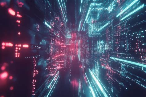 Ai Brain Simulation In A Futuristic Digital Environment Pulsating Neural Connections Glowing