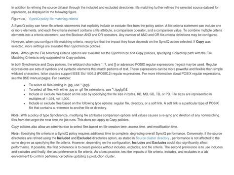 File Matching Criteria Dell Powerscale Synciq Architecture
