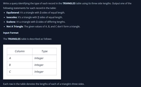 📌 Sql 문제 풀이 Hackerrank Type Of Triangle