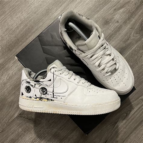 Supreme Supreme X Cdg Nike Air Force 1 Low White Eyes Grailed