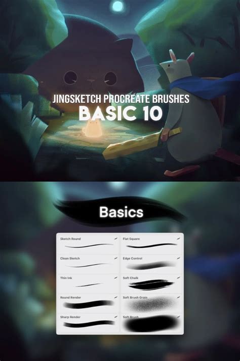 10 Basic Procreate Brushes