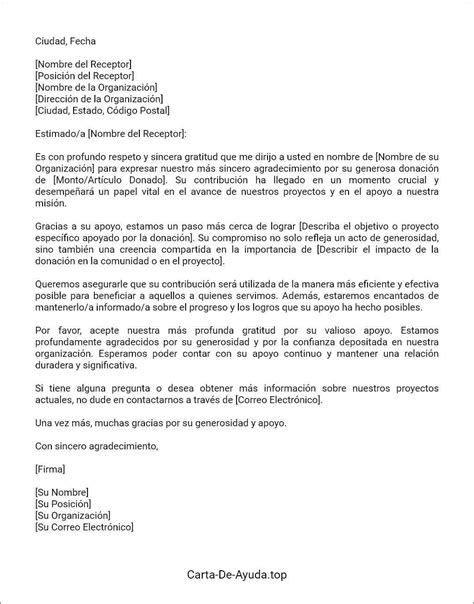 Carta De Solicitud De Donacion Para El Dia Del Ni O