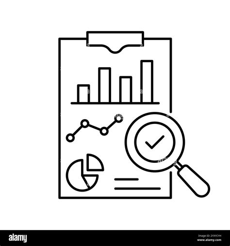 Insight Or Assesment Icon Like Kpi Metric Outline Stroke Design Or