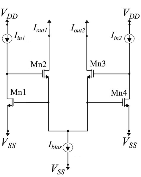 simple nmos winner take all circuit composed of two neuron cells it is