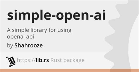 Simple Open Ai — Rust Utility Librs