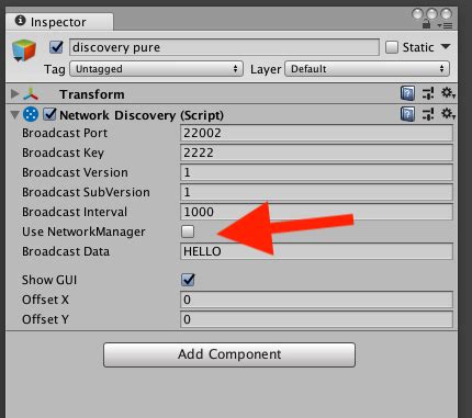 Networking Unity NetworkDiscovery Use Use NetworkManager Stack Overflow
