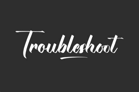 Troubleshoot Font