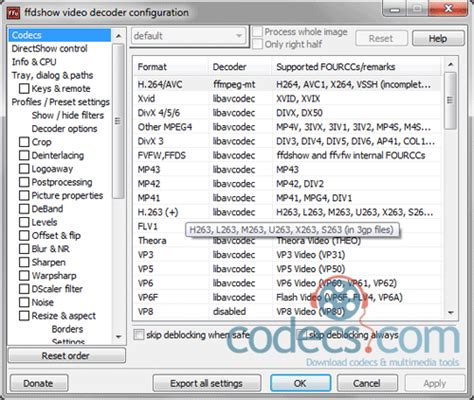screenshots for ffdshow 1 3 4534