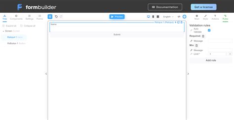 Getting Started Documentation FormBuilder