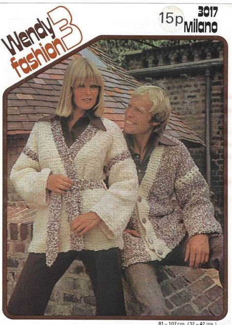Actual Wendy Fashion Knitting Pattern 3017 His And Her Jackets Vintage