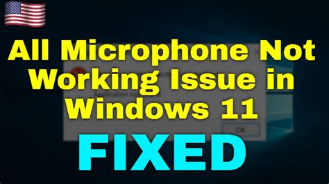 How To Fix All Microphone Not Working Issue In Windows YouTube