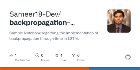 github sameer18 dev backpropagation through time in lstm sample