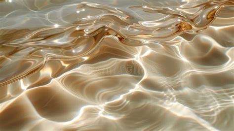 Rippling Water Surface Reflecting Light And Texture At A Serene Location Stock Illustration