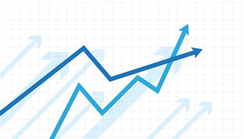 Premium Vector Business Graph With Arrow