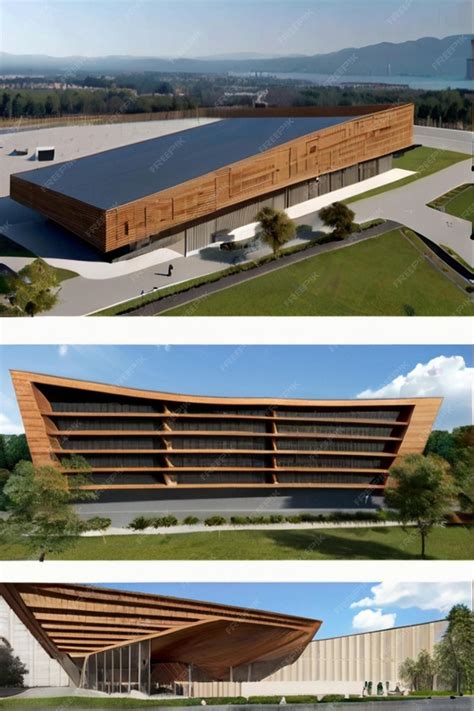 Proposed Wood Coloredvernacular Parametric Convention Center Premium