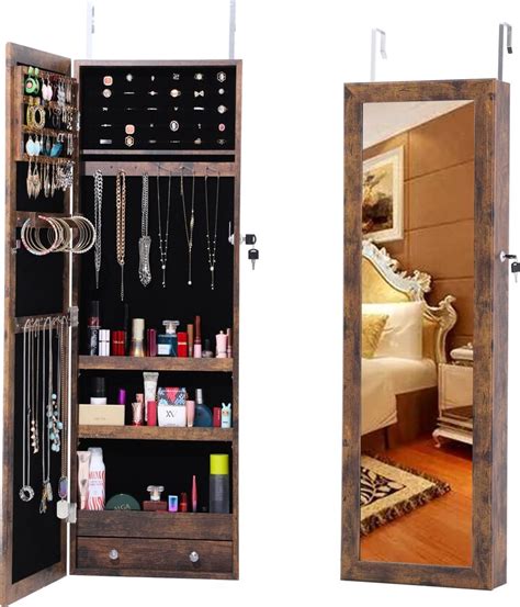 Locking Jewelry Armoire Mirror At Jasper Gunson Blog