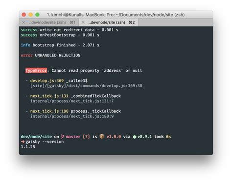 Typeerror Cannot Read Property Address Of Null · Issue 2960 · Gatsbyjsgatsby · Github