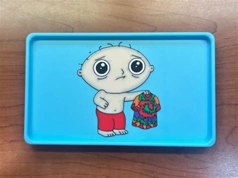 Trippin Stewie Rolling Tray Or All Purpose Tray Free 3d Print Model Makerworld