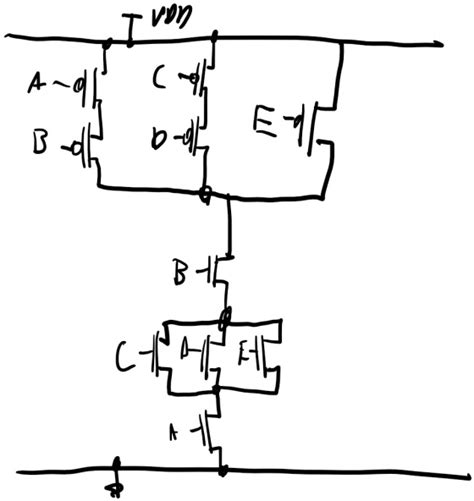 1 sketch a transistor level schematic for a compound cmos logic gate