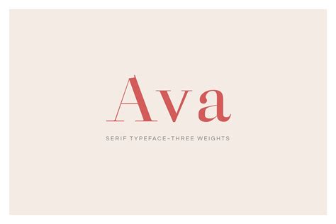 Ava A Classy Serif Typeface Free Font