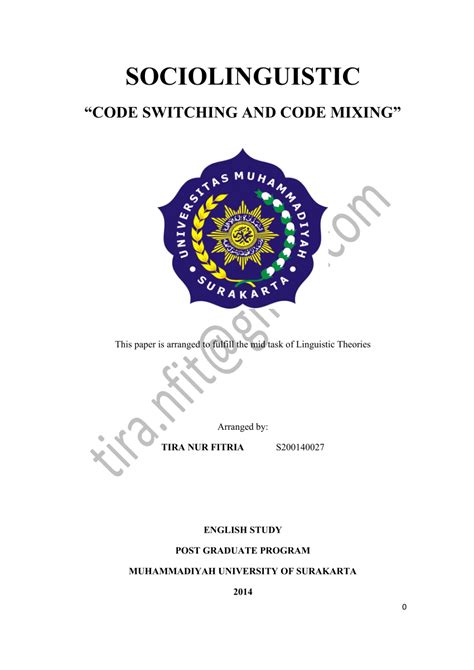 Pdf Code Switching And Code Mixing