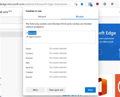 Bug Allowing The Blocked Cookies Not Working From Popup Microsoft