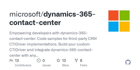 Github Microsoft Dynamics 365 Contact Center Empowering Developers With Dynamics 365 Contact
