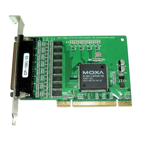 MOXA การดพซไอ SERIAL BOARD CP 168U 8 PORTS UNIVERSAL PCI RS 232