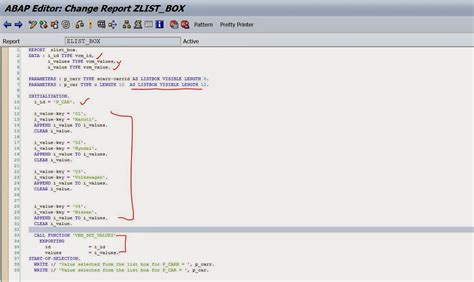TECHSAP List Box At Selection Screen