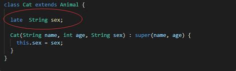 non nullable instance field ‘sex‘ must be initialized non nullable