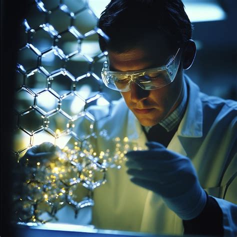 A Scientist Preparing Samples Of Metalorganic Frameworks Mofs For Analysis Premium Ai