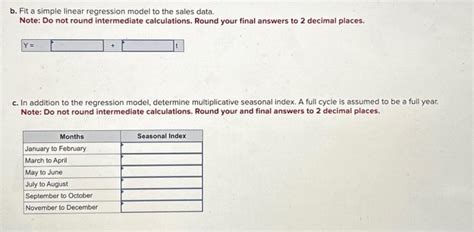 Solved A Plot The Data Instructions 1 Click The Sales