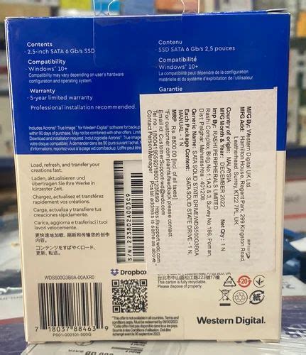 Wd Blue 500Gb Ssd at Rs 2650/piece | Western Digital SSD in Bengaluru ...