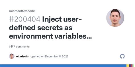 Inject User Defined Secrets As Environment Variables Secure Launch Json Alternative Using