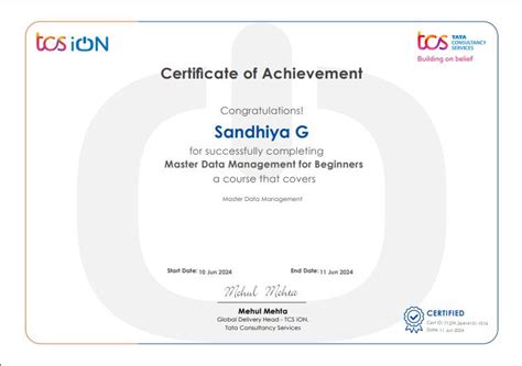 sandhiya shree on linkedin tcsion tcs masterdatamanagement informaticamdm mdm immediatejoiner