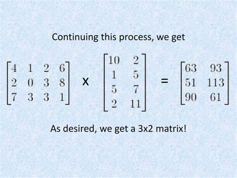 Multiplying Matrices Ppt