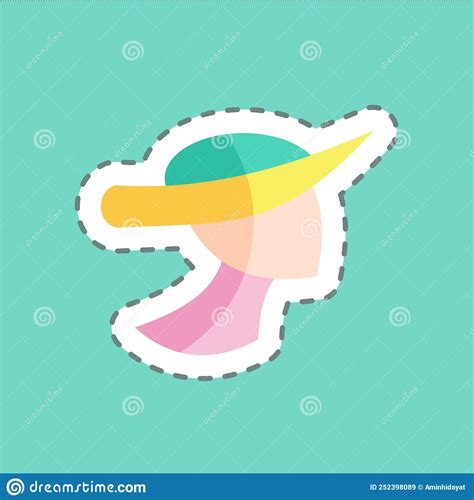 Sticker Line Cut Fashion Photography Suitable For Art Symbol Simple Design Editable Design