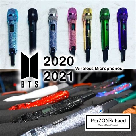 Bts Personalized Wireless Microphones Package Microphones Design Shopee Philippines