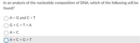 Solved Answer This In An Analysis Of The Nucleotide