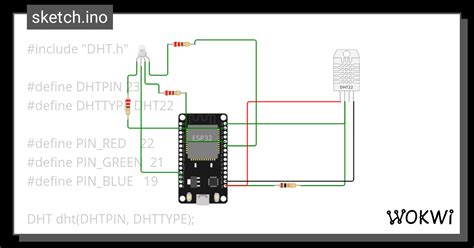 Dht22sensor Wokwi Esp32 Stm32 Arduino Simulator