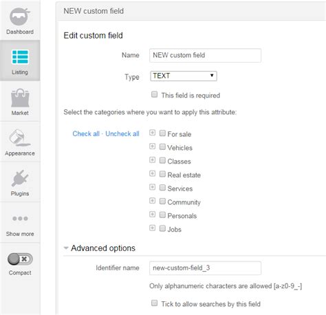 How To Add Custom Fields In Osclass Ads