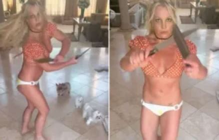 Britney Spears Causes Concern As She Dances With Massive Butcher Knives SPINSouthWest
